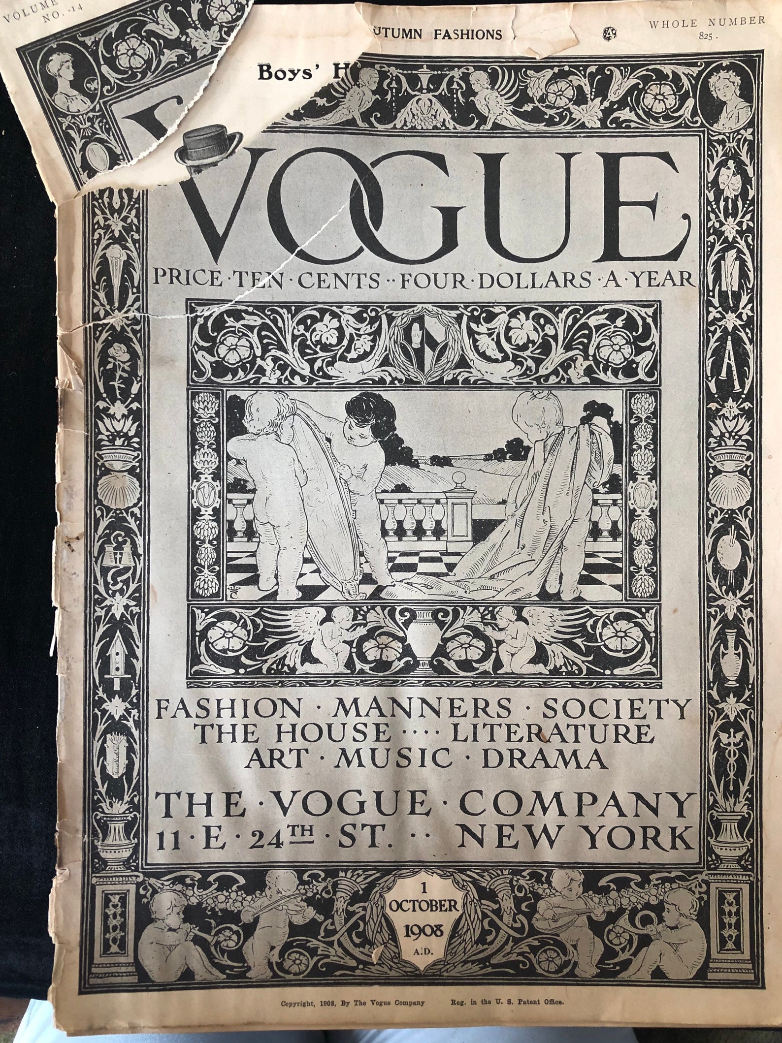 1908 VOGUE Magazine - Etsy