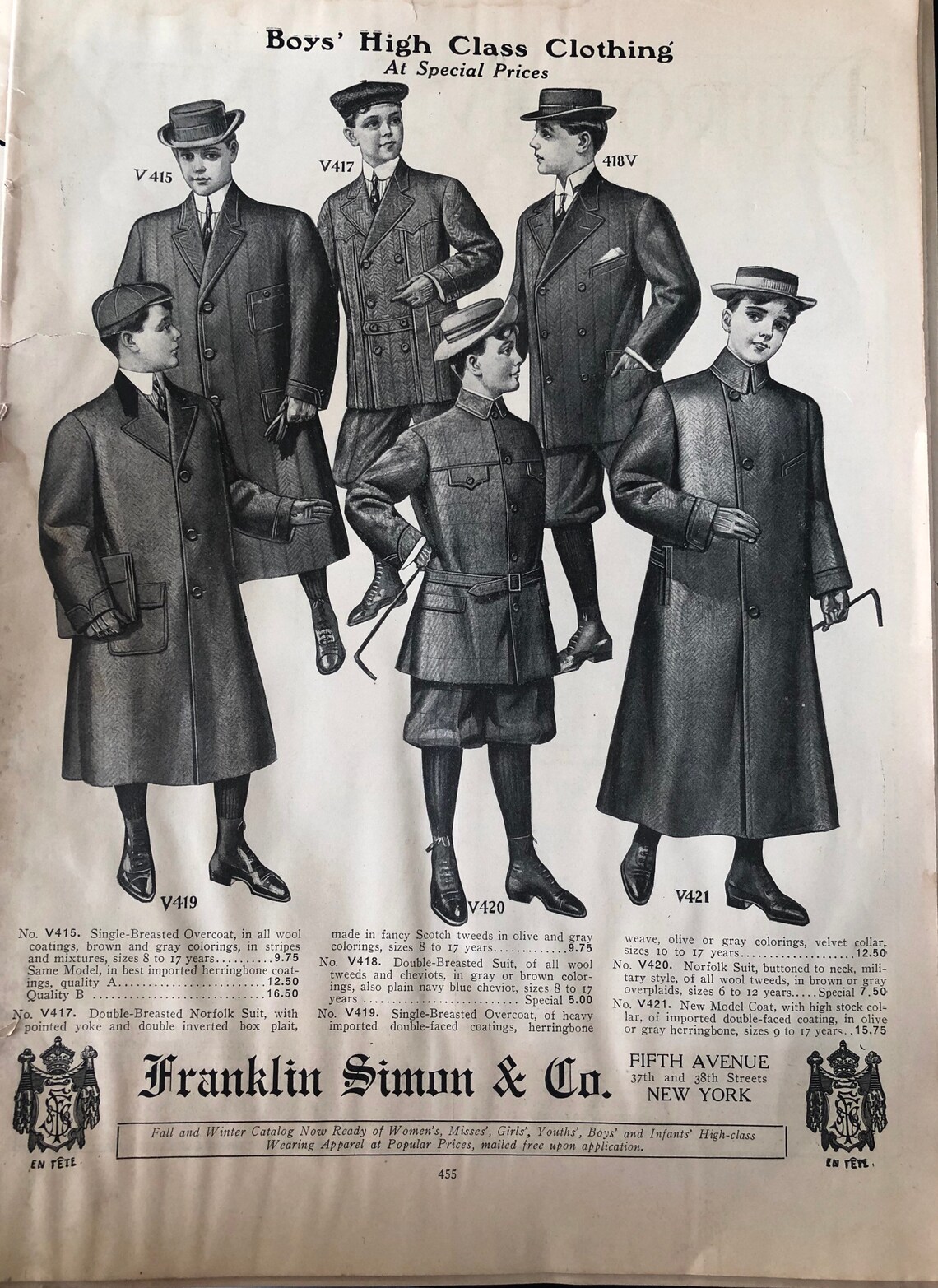 1908 VOGUE Magazine - Etsy