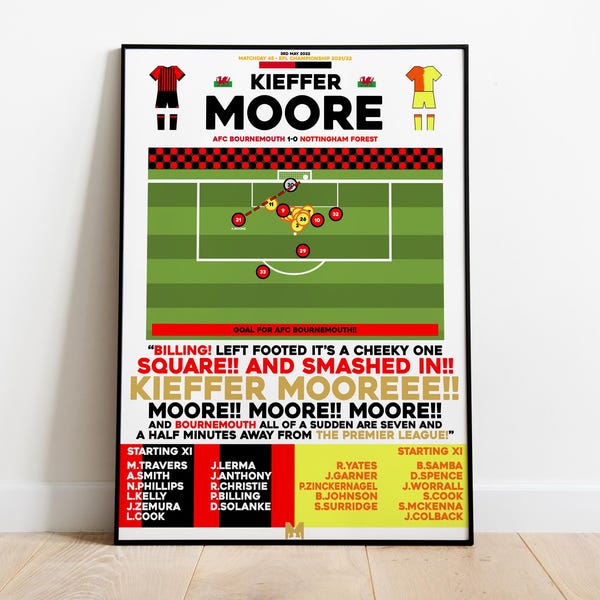 Bournemouth Afc Poster - Etsy UK