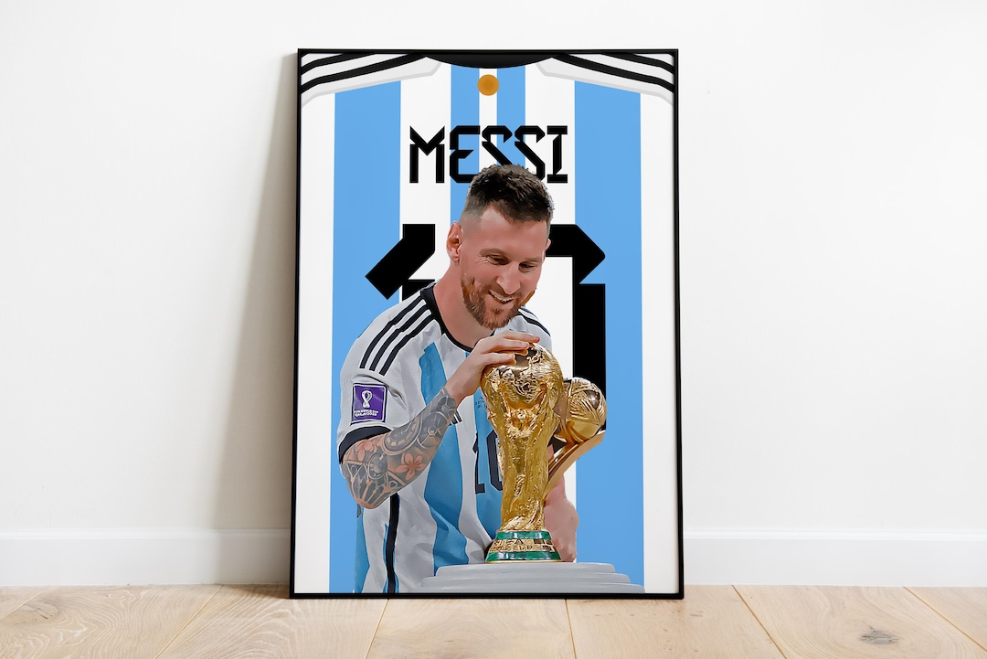 Lionel Messi Print, Messi Poster, Football Wall Art, Football Posters ...