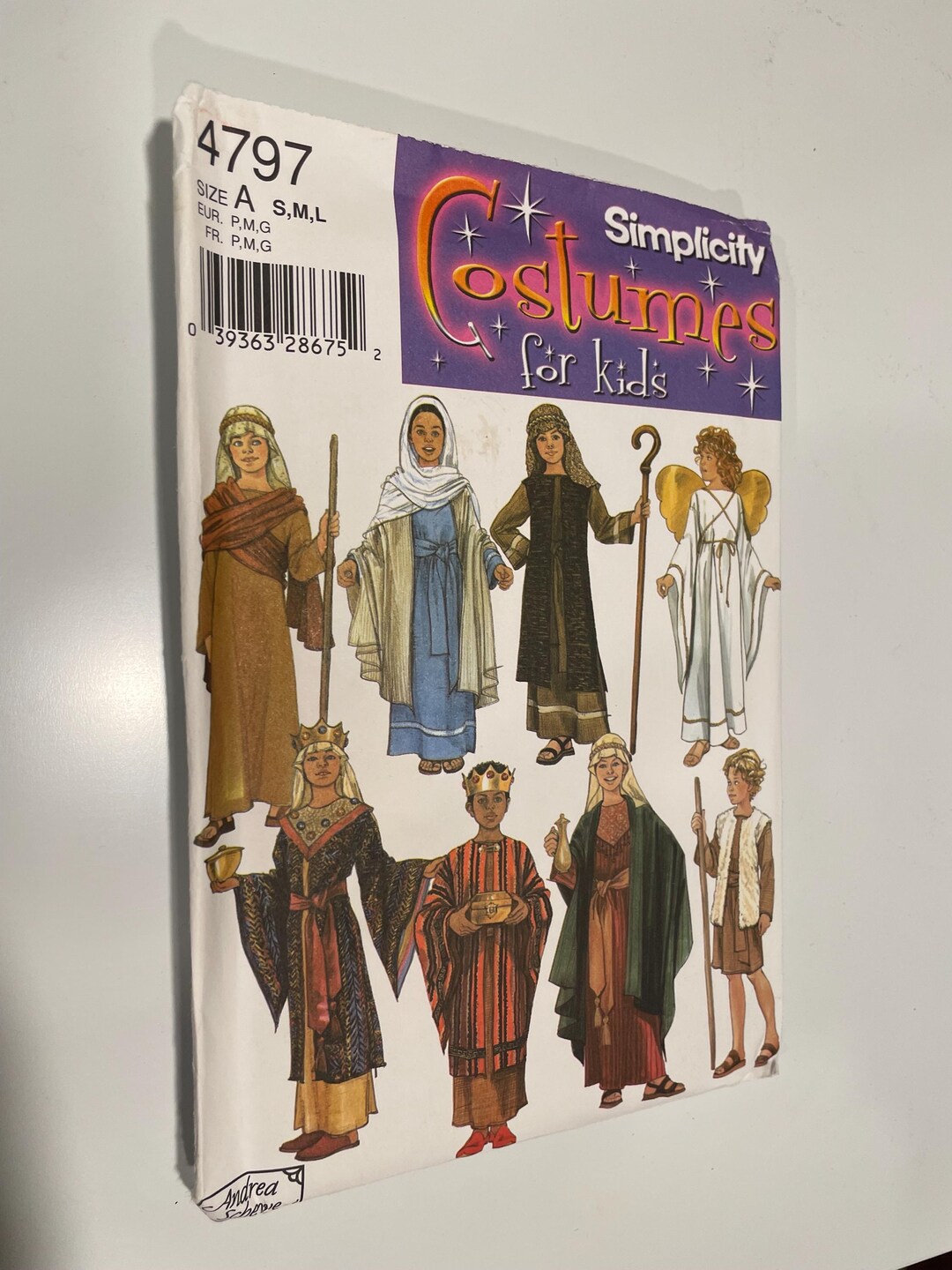Simplicity 4797 Costumes for Kids, Nativity, Advent, Pageant, Shepherds ...