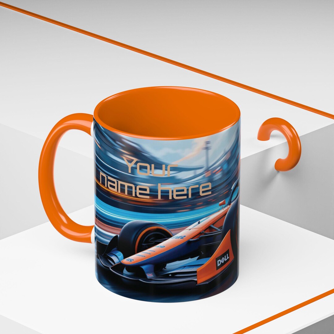 Coffee Mug, F1 Mclaren Accent Mug, Racing Fan Gift, Formula 1 Cup, 11oz ...