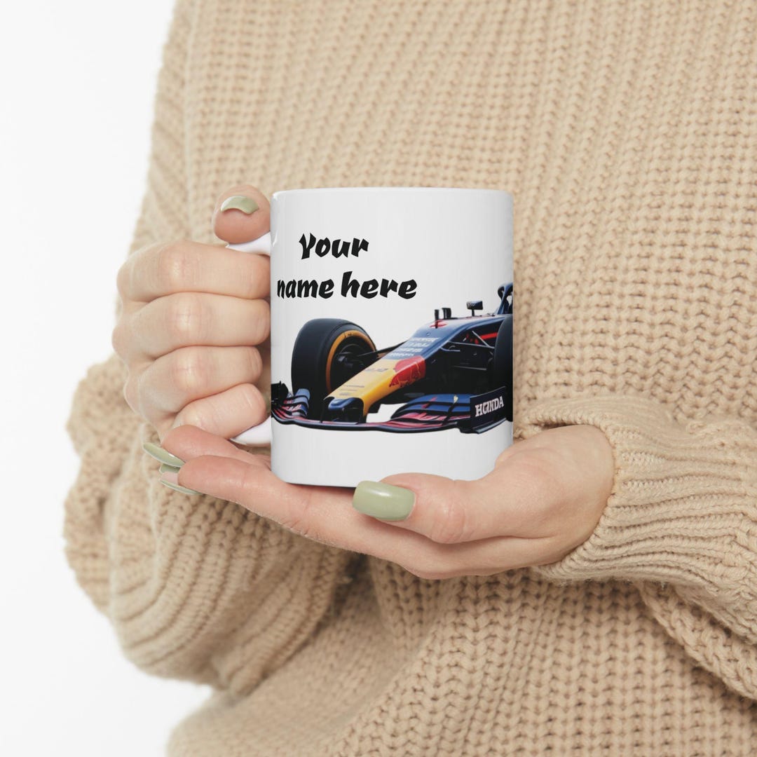 Personalized F1 Ceramic Mug, Formula One Racing Coffee Cup, Custom ...