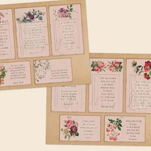 Pastel Bible Verse Cards - Botanical Floral SCRIPTURE JOURNAL PRINTABLE ...