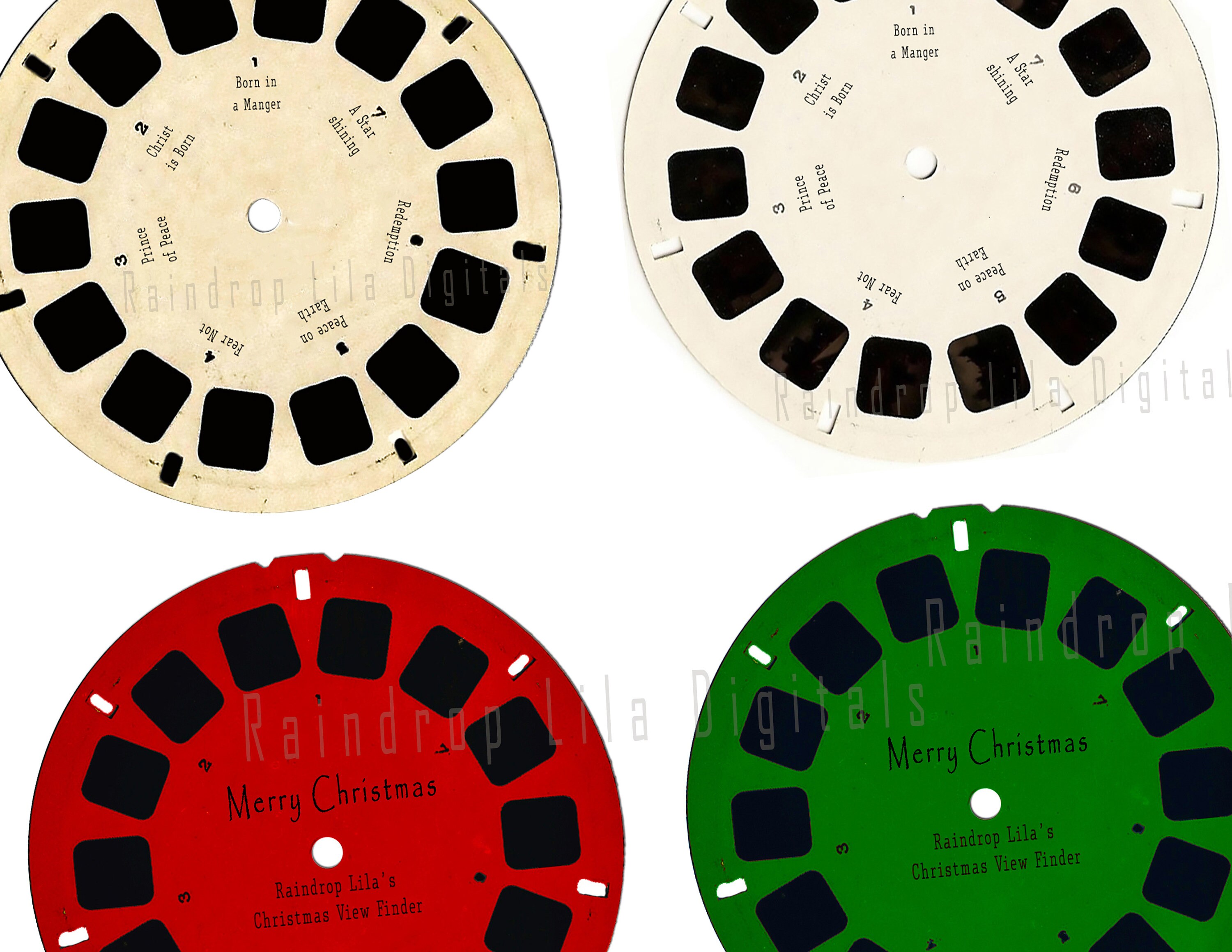 Vintage Christmas Ephemera Printable Viewfinder Cassette Tape - Etsy