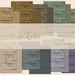 Vintage French Checks 19 Pc Colorful Antique Document Printables for ...