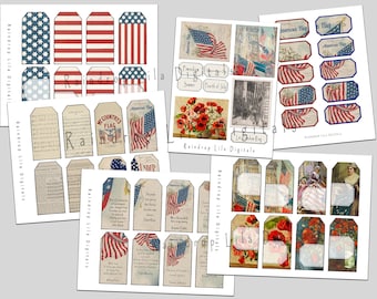 US Patriotic Song Cover and Sheet Music Kit. 8 Pieces Printable ...