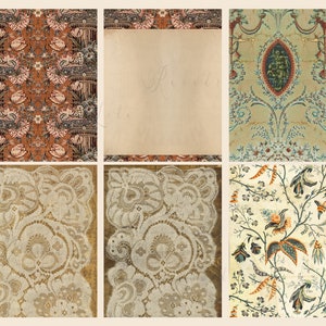 Timeless Patterns Tall Journal Printable - Instant Download, Vintage ...