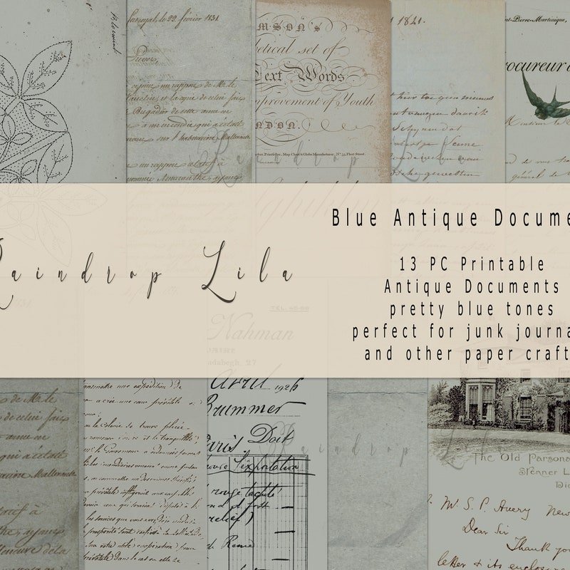 Antique French Document - Etsy