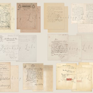 Antique & French Document Paper Printable - Background Paper and ...
