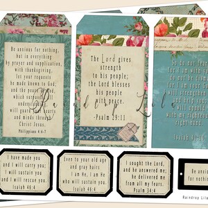 Margaret Bible Verse Labels and Tags - INSTANT DOWNLOAD - Raindrop Lila ...