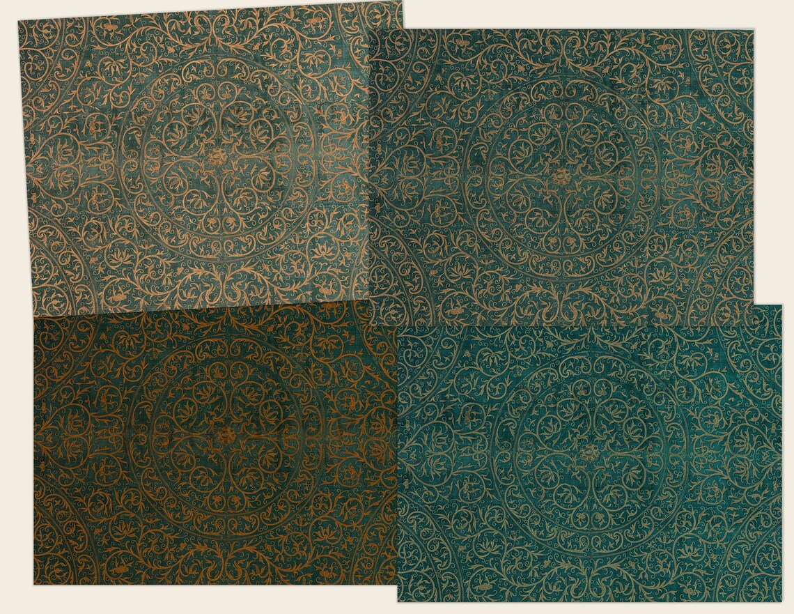 Medieval Book Covers and Patterns -12 PC Digital Medieval Printable ...