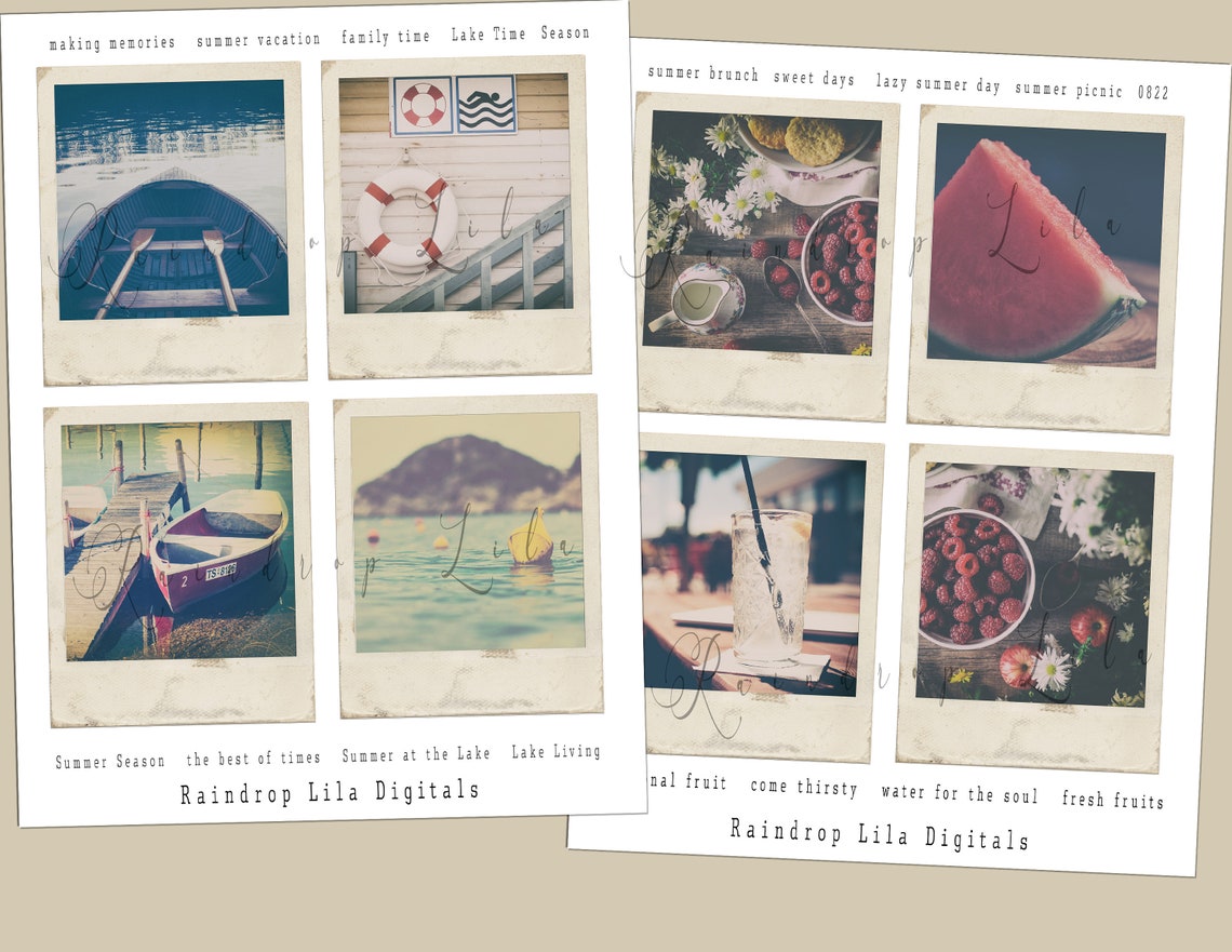 Retreat Aesthetic Instant Photos - Printable Photos - Sentiments ...