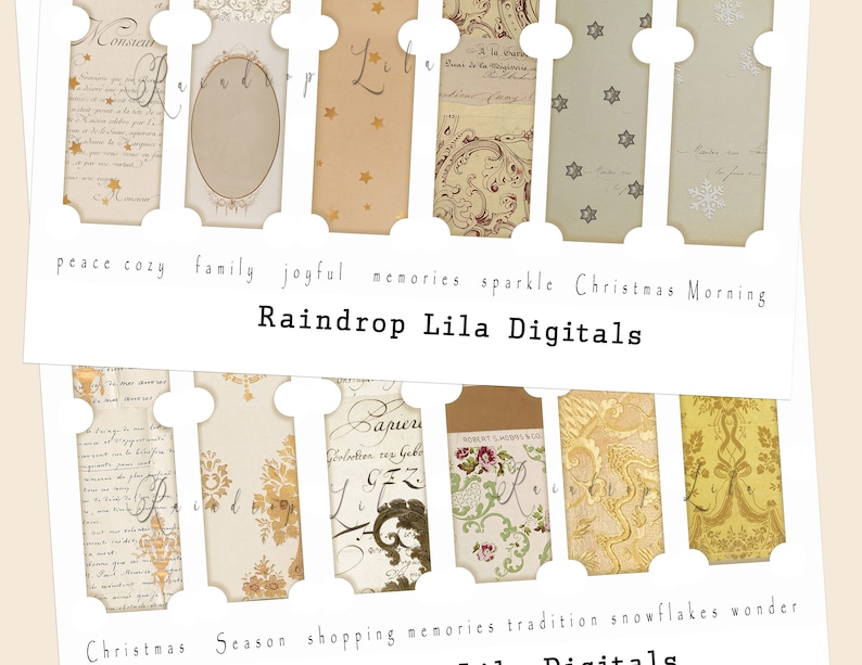 Starlight Add on Printable- Junk Journaling Cards, Envelopes, Tickets ...
