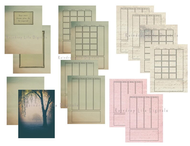 Printable Planner INSTANT DOWNLOAD Large Monthly and - Etsy