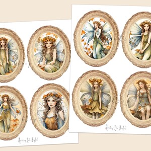 Framed Fairy Printable -garden Fairies-instant Download, Collage and ...