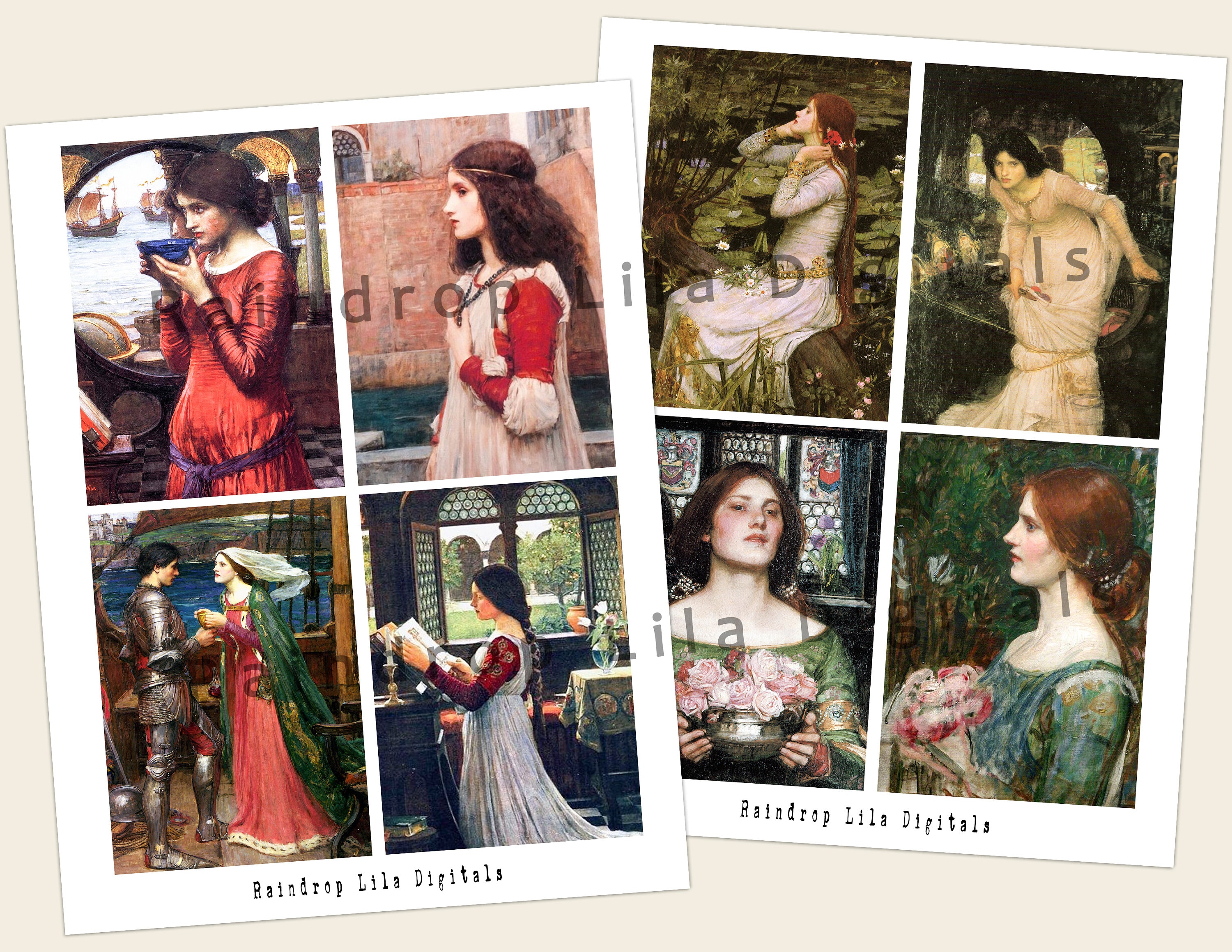 Medieval Princesses -digital Fairy Tale Kit - Junk Journal Printable - Etsy