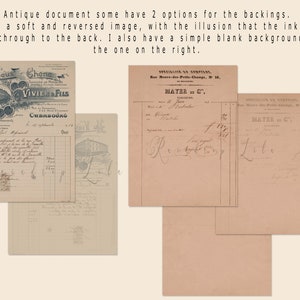 French and Antique Documents N121 Printable - Background Paper and ...