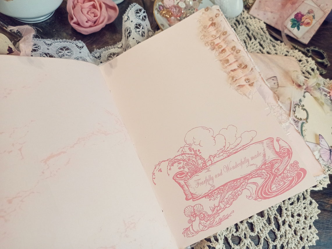 PEACHY PINK PAPER Layouts With Frames Digital Printable - Etsy