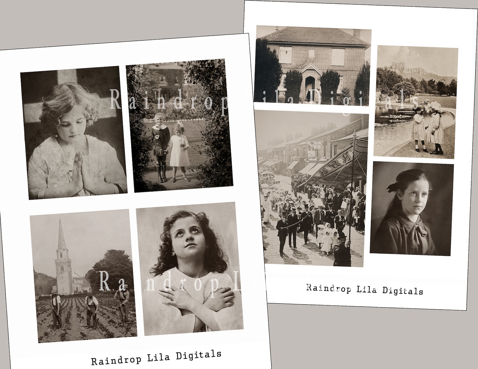 Vintage Sepia Printable Photos for Junk Journaling - Etsy