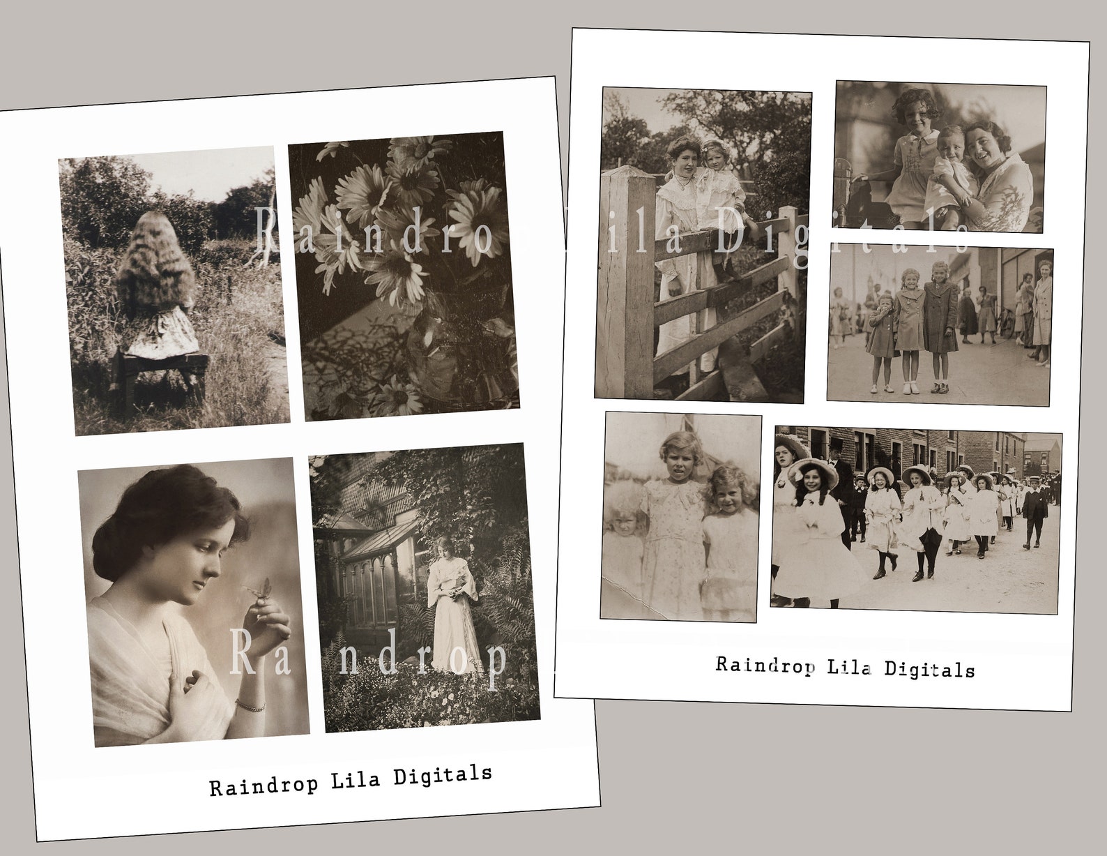 Vintage Sepia Printable Photos for Junk Journaling - Etsy