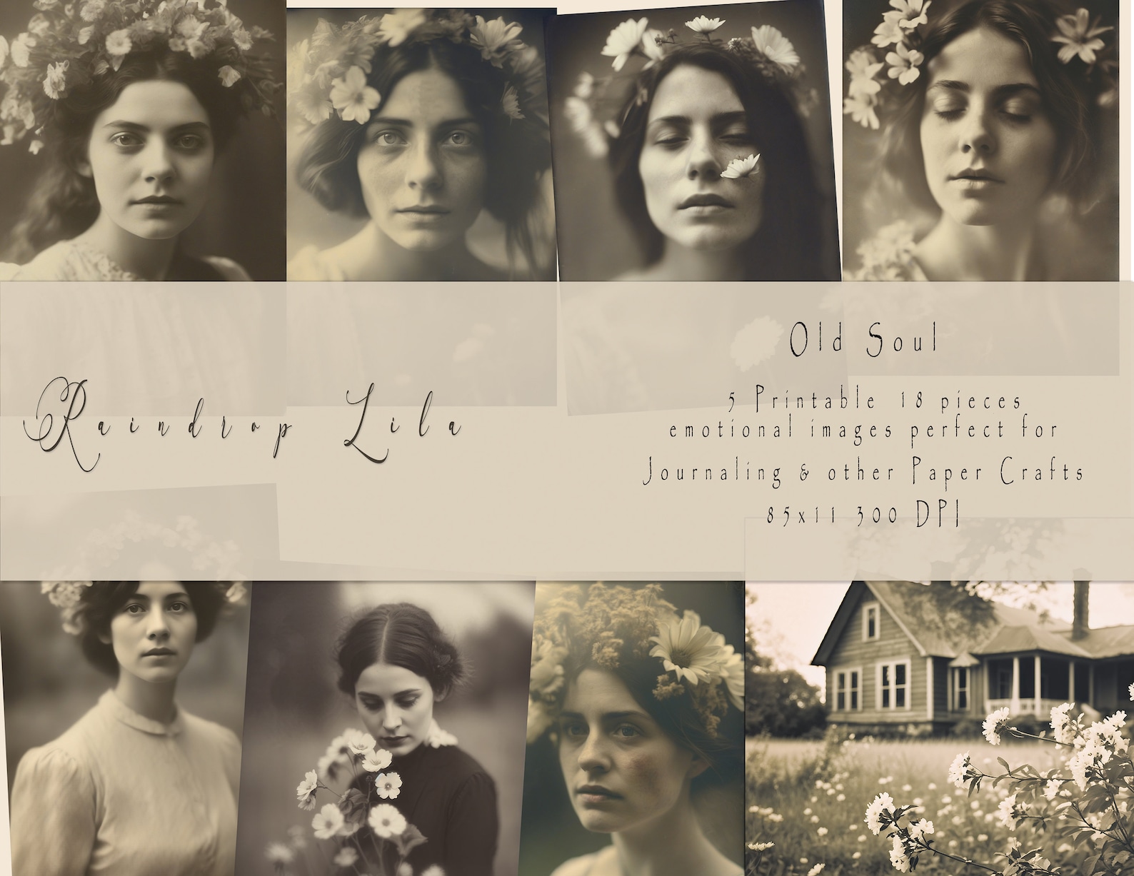 Old Soul Vintage Style Printable -poetry & Emotion Images- Junk Journal ...