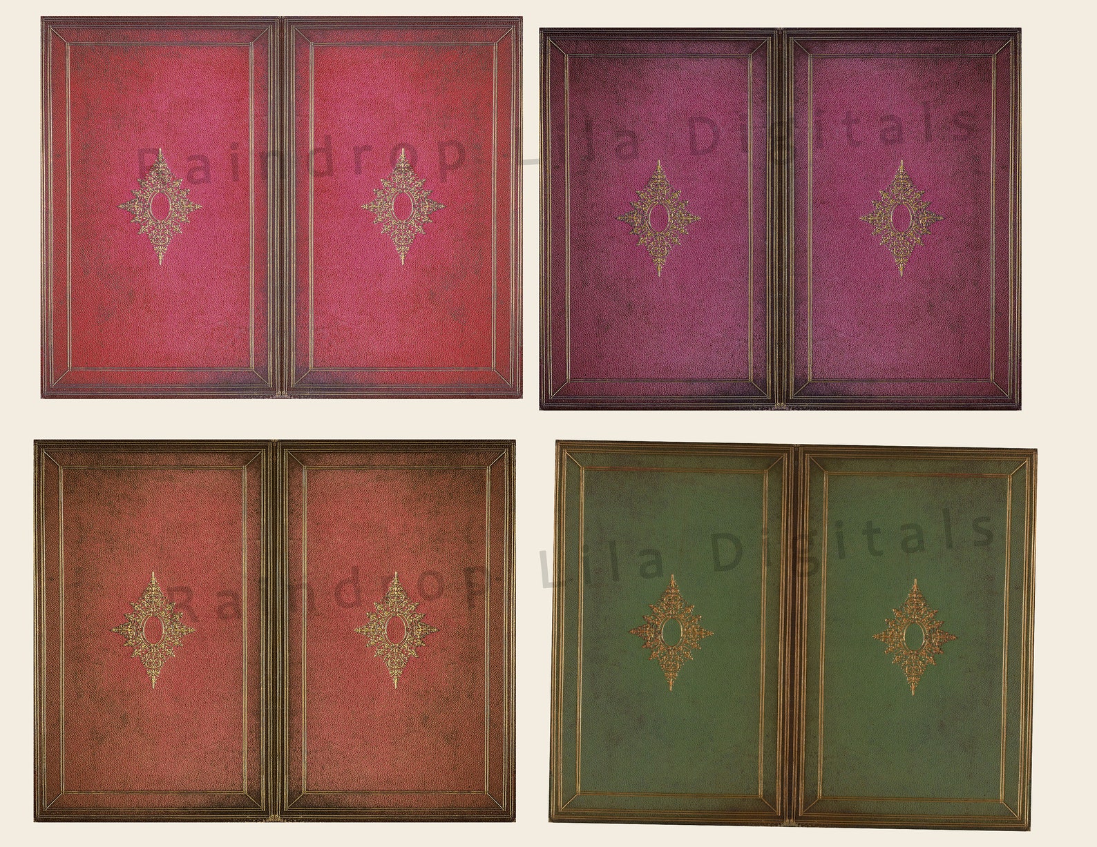 Medieval Book Covers and Patterns -12 PC Digital Medieval Printable ...