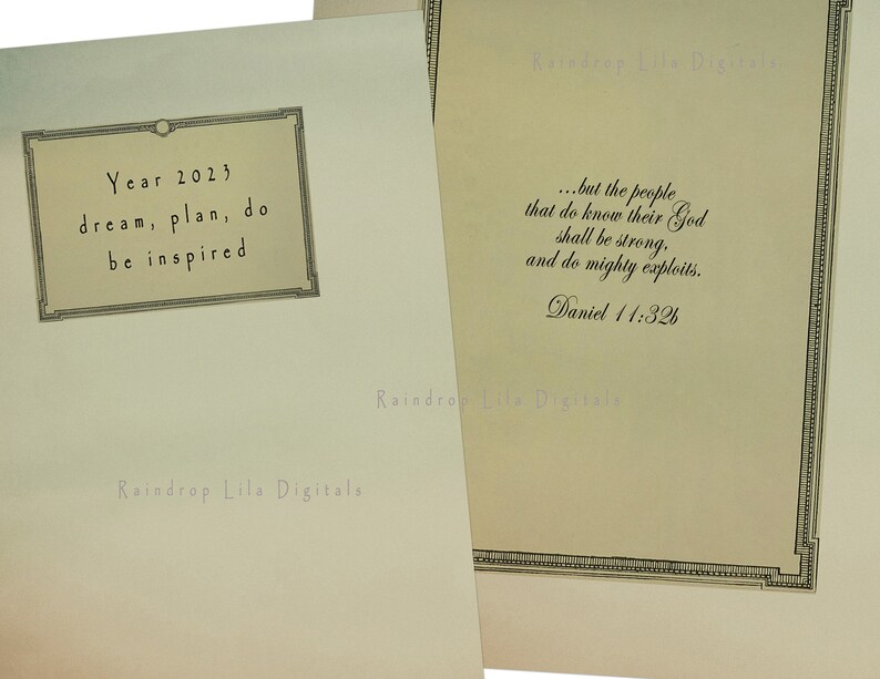 Printable Planner INSTANT DOWNLOAD Large Monthly and - Etsy