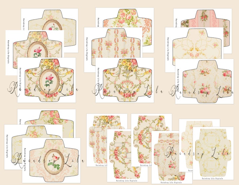 Felicity Envelope Printable Felicity Collection INSTANT - Etsy