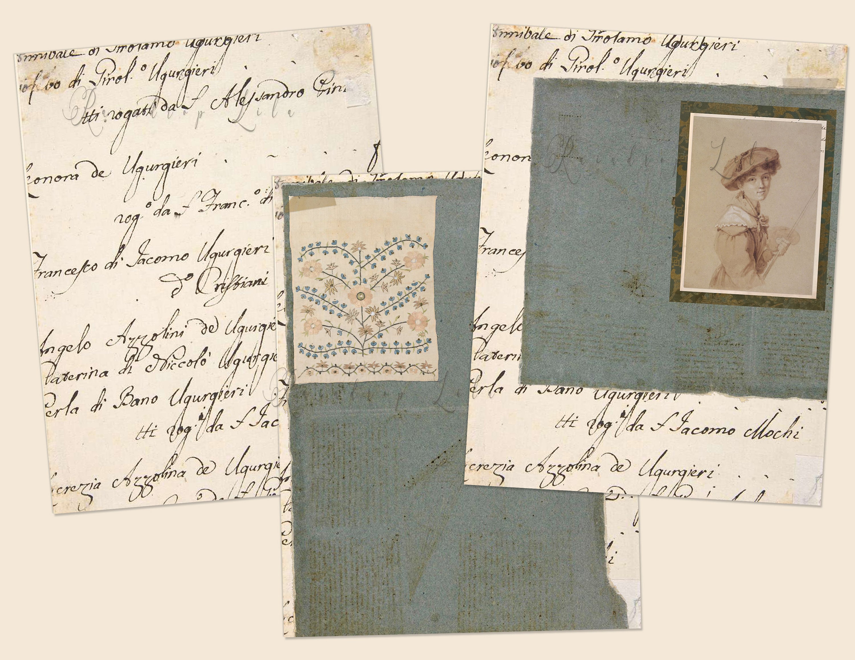 Charlotte's Tall Journal Layouts - Digital Download - Antique Papers ...