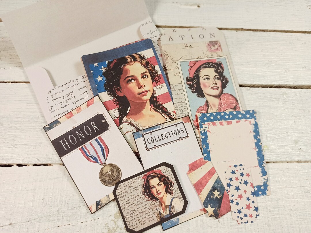 Americana Printed Ephemera Kit HAPPY MAIL Raindrop Lila - Etsy