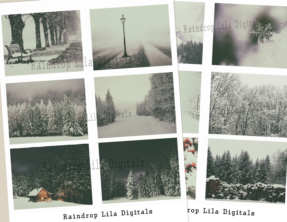 Let It Snow Winter Aesthetic Journaling Card Printable for - Etsy