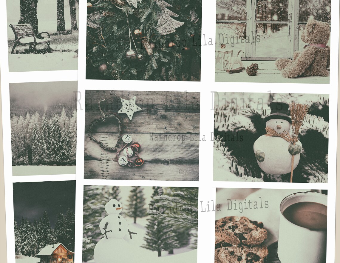 Let It Snow, Winter Aesthetic, Journaling Card Printable for Junk ...