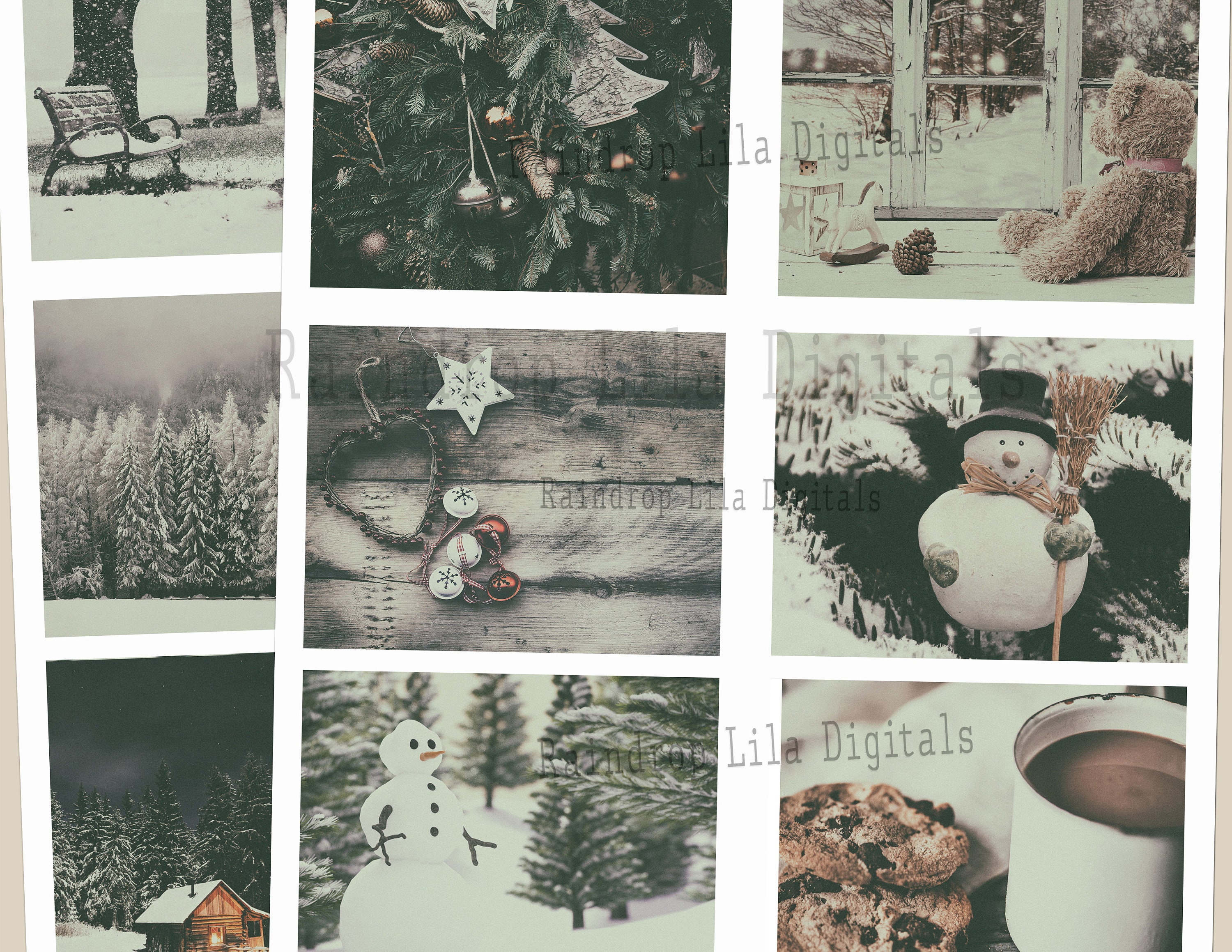 Let It Snow Winter Aesthetic Journaling Card Printable for - Etsy