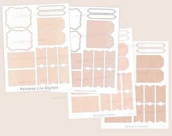 Peachy Pink Journaling Cards PRINTABLE Digital Kit | Etsy