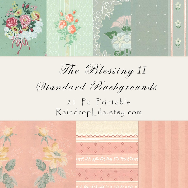 The Blessing, Standard Backgrounds II, Vintage and Antique Wallpaper ...