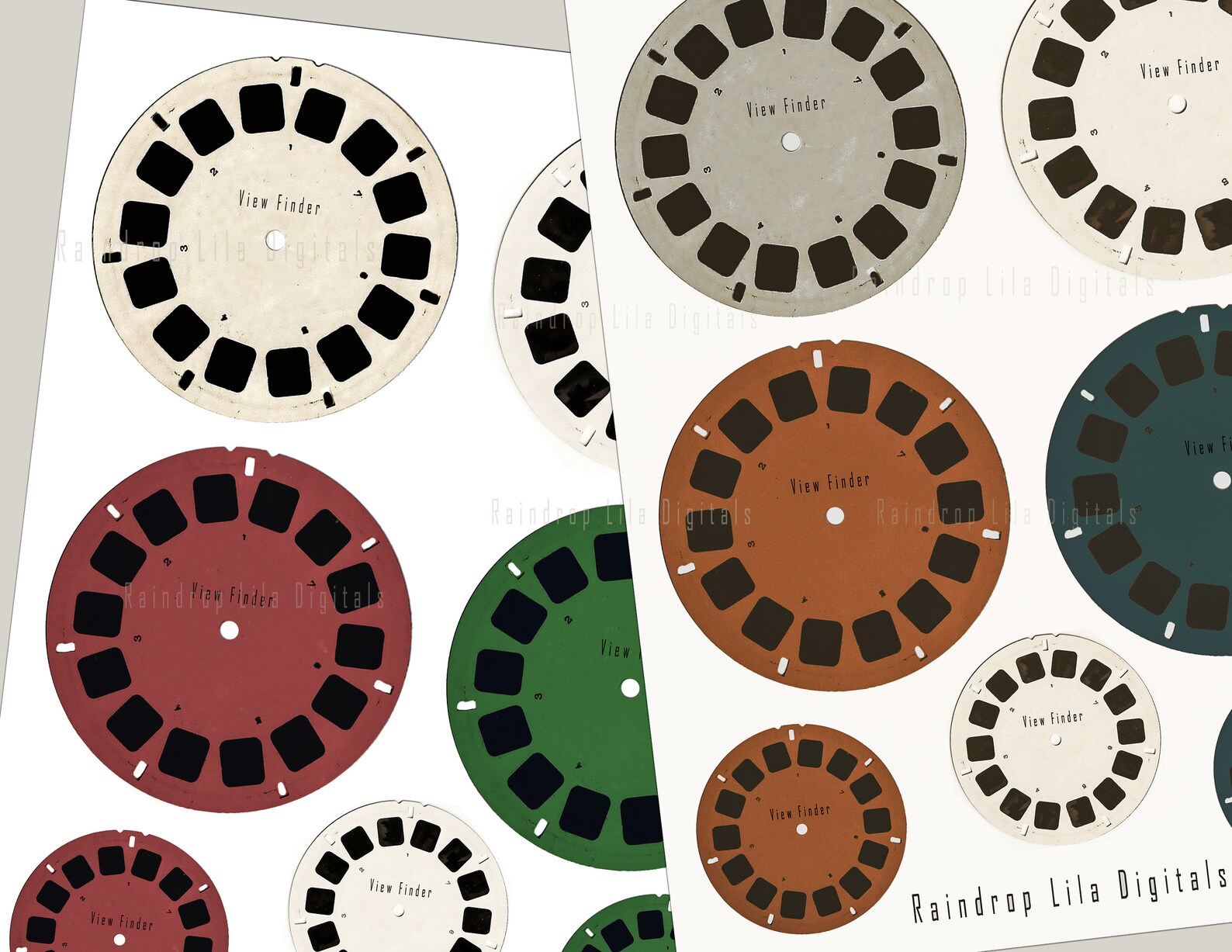 Vintage Ephemera Printable Viewfinder Cassette Tape and Mailbox Fussy ...