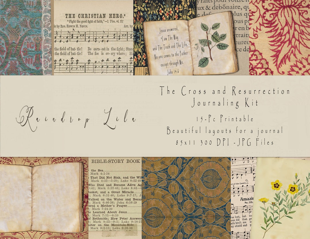 The Cross and Resurrection of Jesus Christ Digital Journaling Kit- 15 ...