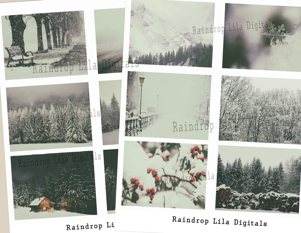 Let It Snow Winter Aesthetic Journaling Card Printable for - Etsy