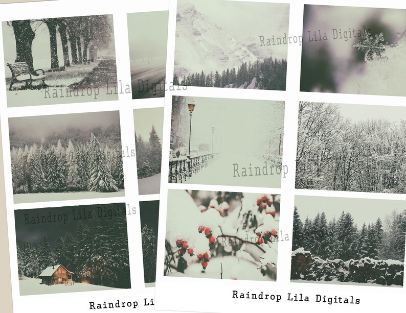 Let It Snow, Winter Aesthetic, Journaling Card Printable for Junk ...