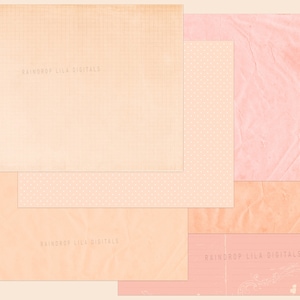PEACHY PINK 21 Background Paper - Digital Printable -instant Download ...