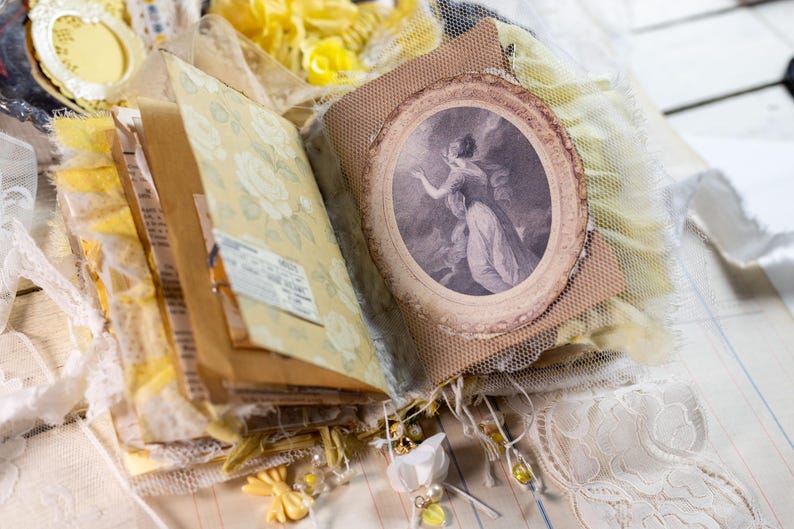 Yellow Roses, Framed Art Printable, Junk Journal Ephemera Kit, INSTANT ...
