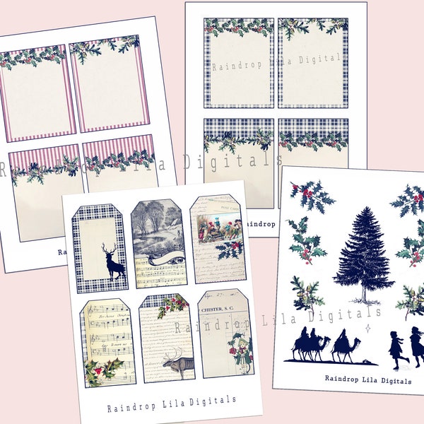 Winter Printable Stationery - Etsy