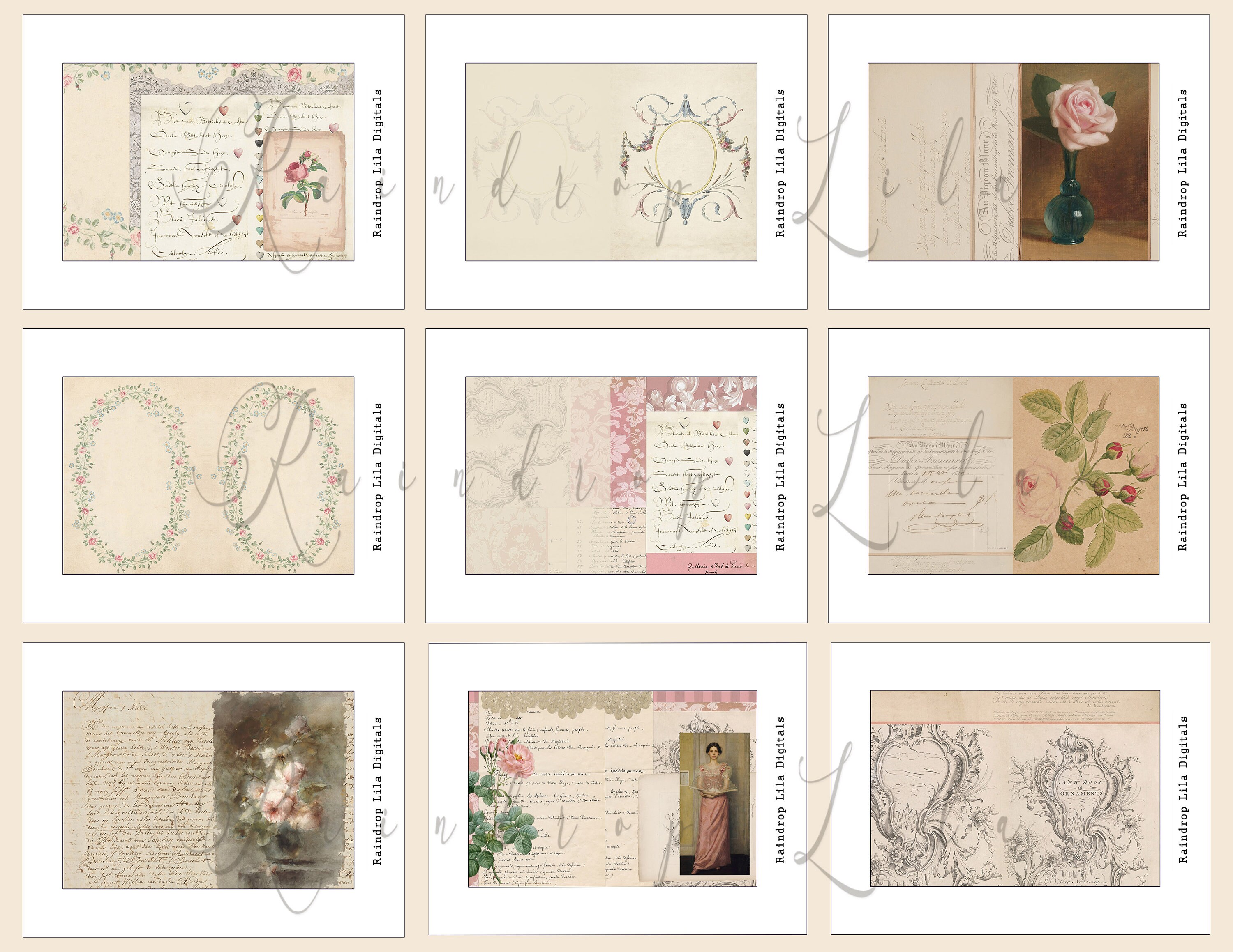 51 PC Parisian DIY Greeting Card Kit- Cards, Envelopes, Coin Envelopes ...