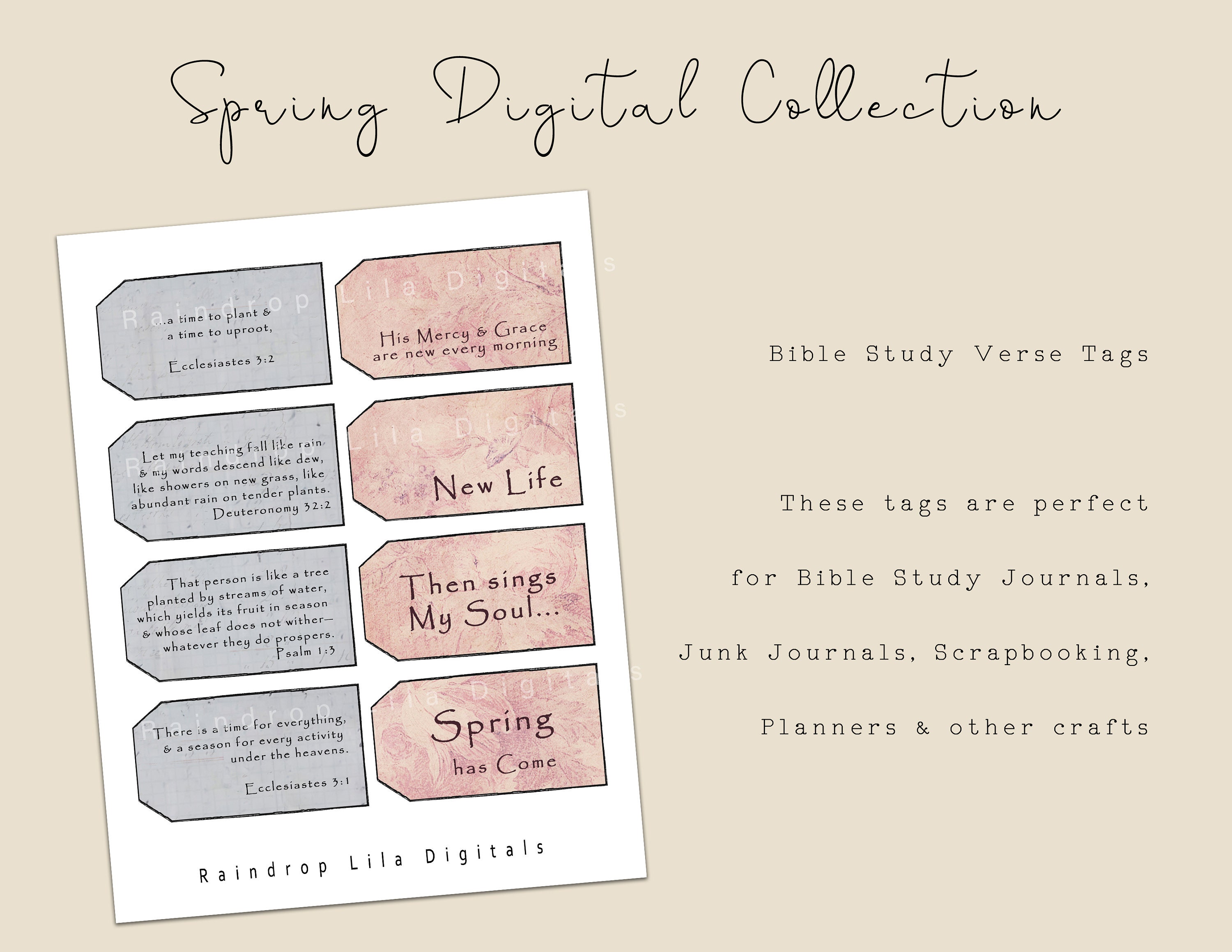 Bible Study Verse Tags - Etsy