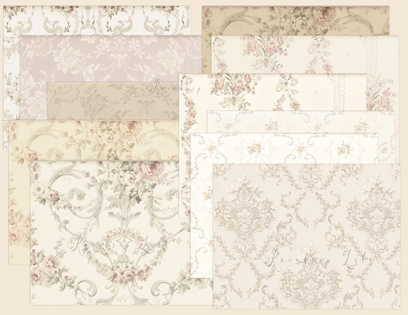 Pretty Neutral Wallpaper- INSTANT DOWNLOAD - Raindrop Lila Digital Kit ...