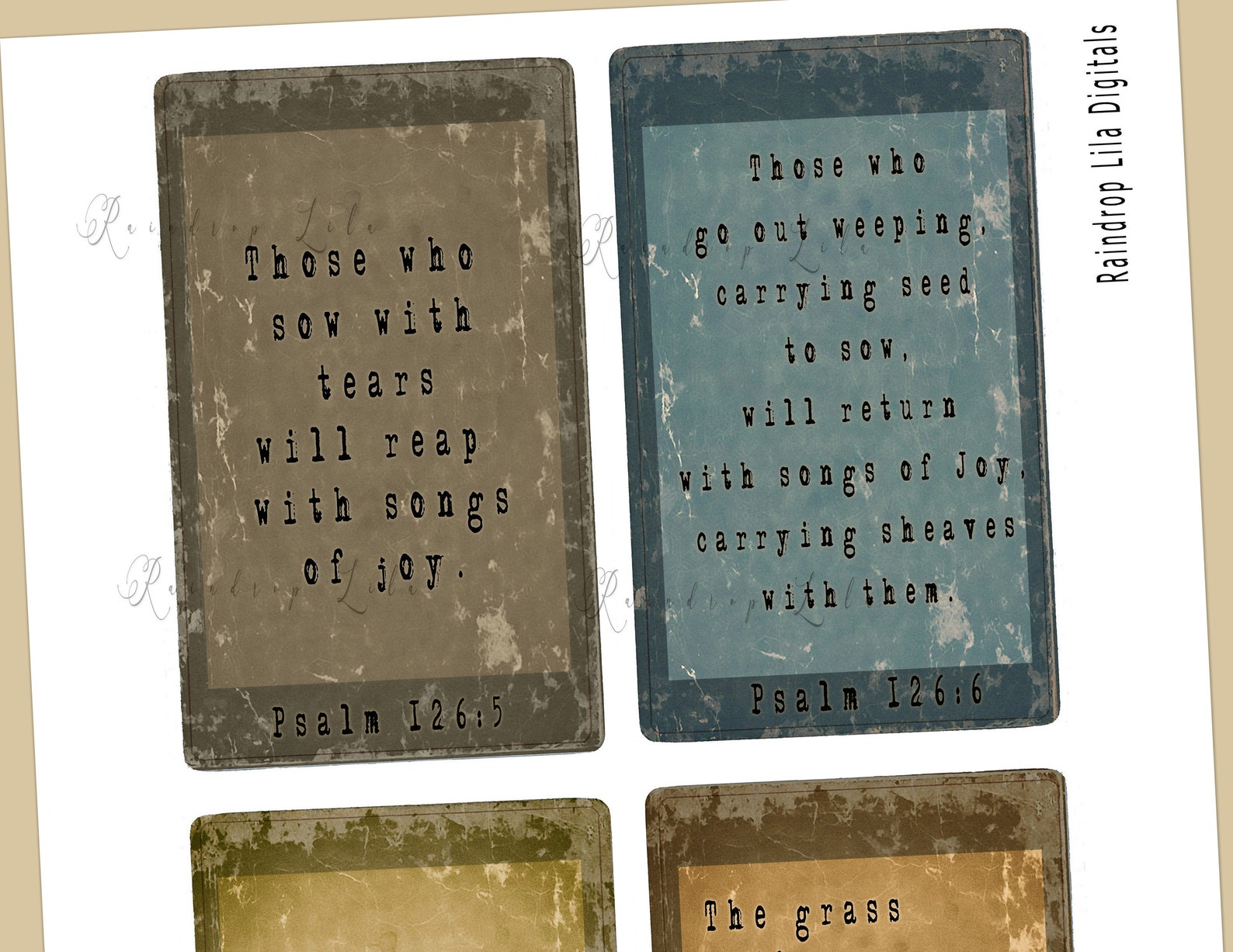 Rust Vintage Bible Verse Cabinet Cards AUTUMN FALL Printable - Etsy