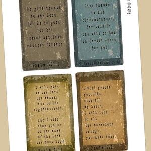 Rust Vintage Bible Verse Cabinet Cards - AUTUMN FALL Printable Paper ...
