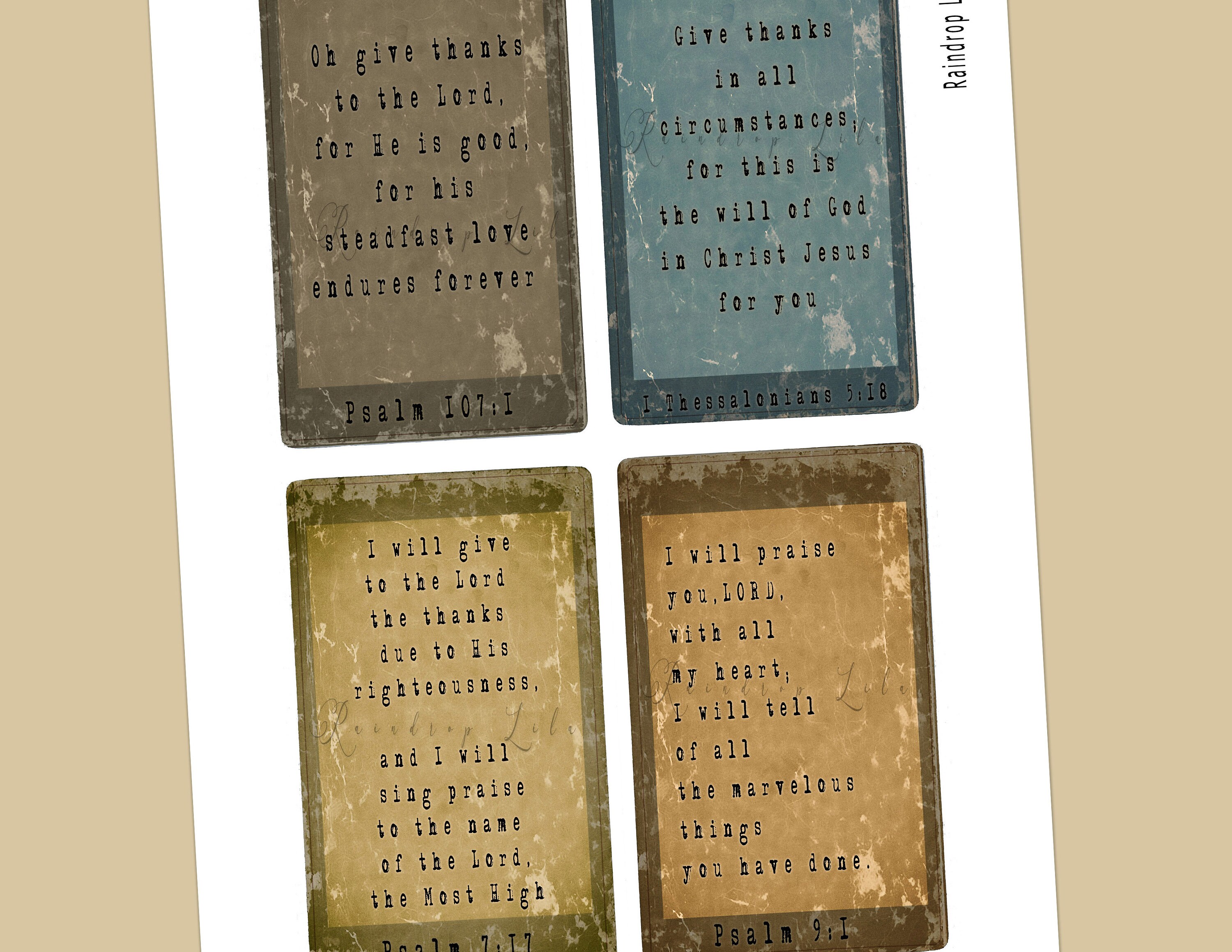Rust Vintage Bible Verse Cabinet Cards AUTUMN FALL Printable - Etsy