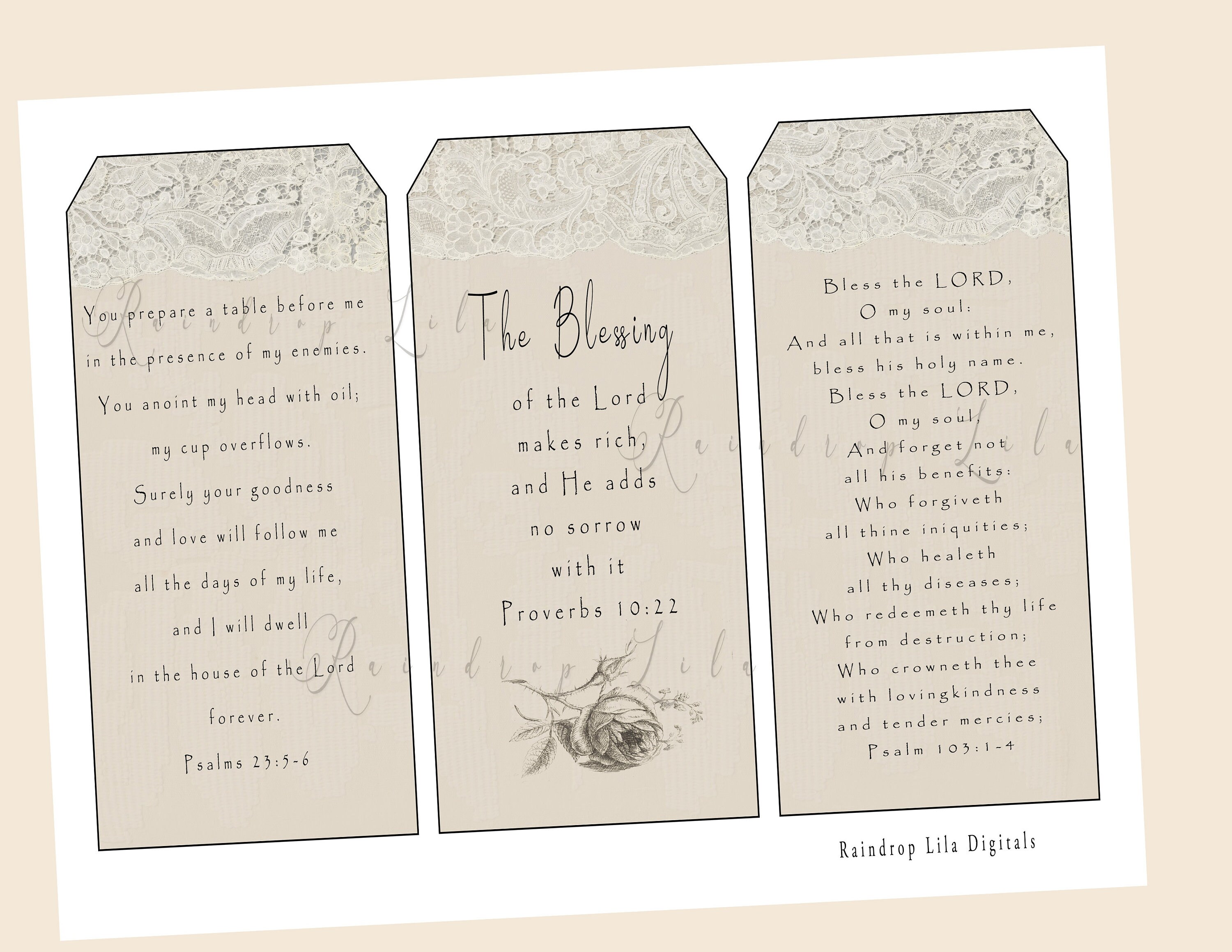 Bible Verse Journal Kit 0611 Printable - Attributes of God - Blessings ...